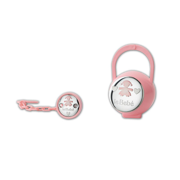 LeBebé Kit porta ciuccio in Argento pvd e sagoma smalto – Sarracino ...